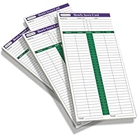 Bowls/Bowling score pads/scoring cards (4 packs) : Amazon.co.uk: Sports ...
