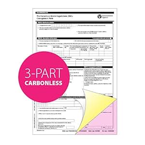 Hazardous Waste Consignment Note HWCN01v112 Pad [Pack 1]: Amazon.co.uk ...