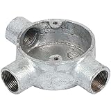 10 X Galvanised Round Conduit Besa Box Lids: Amazon.co.uk: DIY & Tools