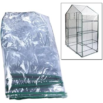 WALK IN GREENHOUSE REPLACEMENT COVER PVC OUTDOOR PLASTIC GREENHOUSE ...