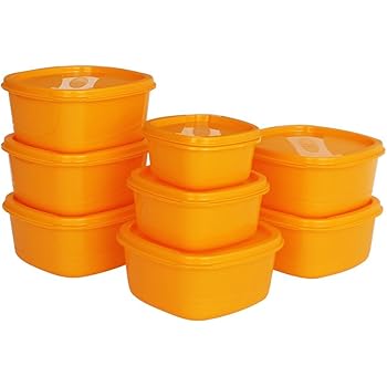 Buy Princeware SF Package Container Set, 18-Pieces, Orange Online at ...