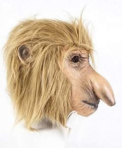 Proboscis Monkey Mask Latex Jungle Safari Ape Chimp Animal Halloween ...