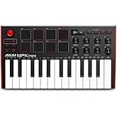 AKAI MPK Mini Play MK3: 25-Key Gen-2 Dynamic Keyboard Controller with 8 MPC Drum Pads, 4 ...