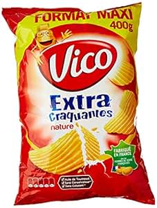 Vico Chips Extra Craquantes Nature Ondulées 400 g: Amazon.fr: Amazon Pantry
