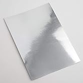 MIVIDE 100 Sheets A4 Silver Card Single Sided, 210x297mm 250gsm Silver ...