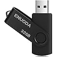 ENUODA Memory Stick 32GB USB 2.0 Flash Drives Swivel Design Thumb Drive with LED Light for Data ...