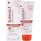 SUNHALT GOLD Sunscreen SPF 50 PA+++ for UV Broad Spectrum Protection ...