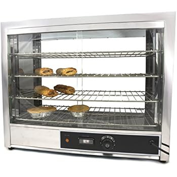Electric Commercial Large Hot Food Pie Warmer Heated Warm Showcase ...