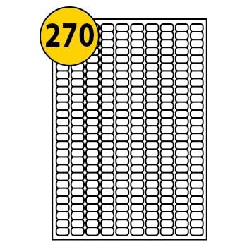 270 Per Page/Sheet, 5 Sheets (1350 Sticky SMALL MICRO Labels), Label ...