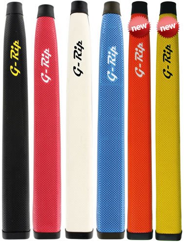 G Rip Fat Wave - Oversize Jumbo Putter Grip. Orange. - Golfist