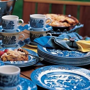 Churchill China Churchill Blue Willow Dinner Set, 20 Piece: Amazon.co ...