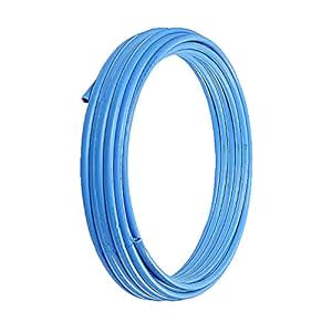 Polypipe 25 metre Roll of 25mm Blue Water Mains Service MDPE Pipe ...