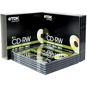 TDK CD-RW Audio CD Rewritable 10 pack 80 Mins: Amazon.co.uk: Computers ...