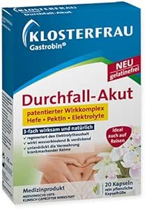 klosterfrau gastrobin durchfall-akut kapseln 20 St: Amazon.de: Drogerie ...