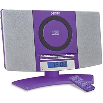 Denver MC-5220 Purple CD Player With Remote Control: Amazon.co.uk ...