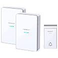 Aigostar Timbre inalámbrico con 2 Receptores, Timbre de Puerta con ...