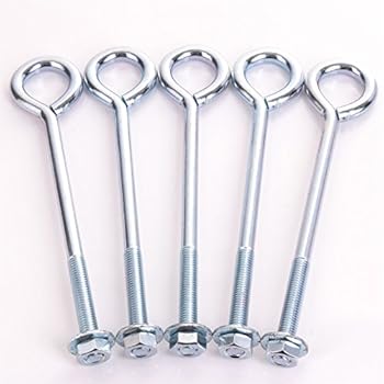 5X Large Marine Grade Stainless Steel Eye Bolts | M10 x 200mm: Amazon ...