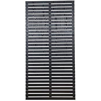 Maintenance-Free Composite Slatted Screen | 180cm x 90cm Black Panel ...