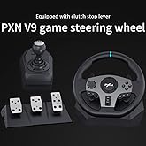 PXN V9 Gen2 Racing Wheel - Steering Wheel Driving Wheel 270°/ 900° Degree Vibration Gaming ...