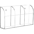3rd Generation Clear Acrylic Remote Control Holder Wall Mounted Office ...