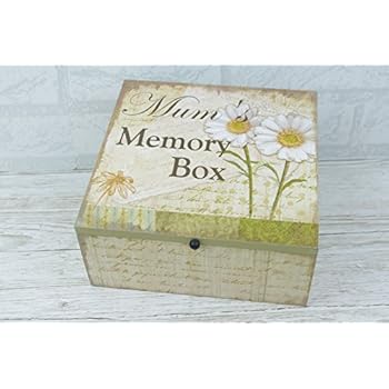 Mum Memory Box Keepsake Memories Mothers Daisy Box by Global Designs ...