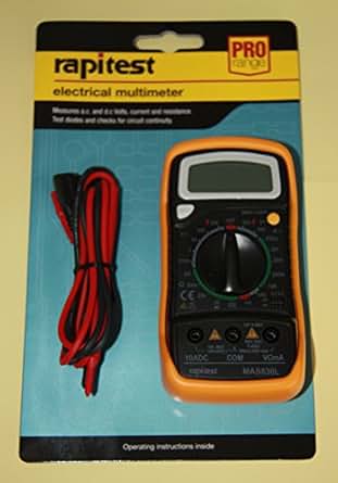 Rapitest MAS830L - Multi-functional Electrical Multimeter: Amazon.co.uk ...