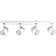 MiniSun | Modern 4 Way Ceiling Spotlight Fitting in a Gloss White ...