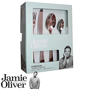 Jamie Oliver - Essential cutlery set 16 pcs 18/10: Amazon.co.uk ...