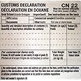100 SELF ADHESIVE CUSTOMS DECLARATION FORMS LABEL CN22 ROYAL MAIL POST ...