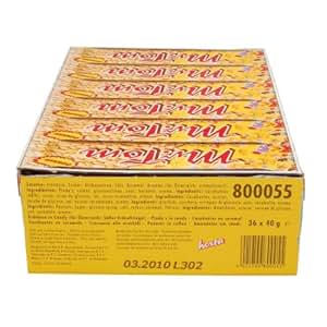 Mr. Tom: Erdnuss-Riegel - 1 Karton mit 36 Stück à 40 gr: Amazon.de ...