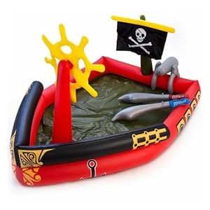 Paddling Pool Pirate Ship Style - 190 Litres Capacity - Play Pool ...