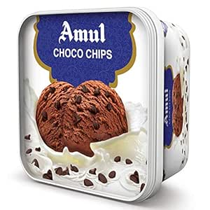 Amul Ice Cream Choco Blises Chocochips, 1000 ml : Amazon.in: Grocery ...