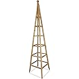 Woodside Large 1.9M Wooden Garden Obelisk Pyramid Plant Support Trellis ...