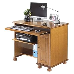 simmob metz821cr Computertisch Holz Eiche rustikal 65,10 x 100 x 81,60 ...