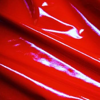 Red Glossy PVC Fabric - per metre: Amazon.co.uk: Kitchen & Home