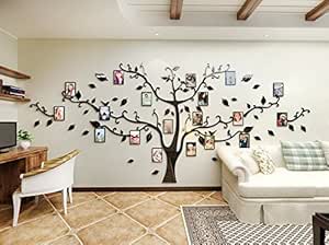 Alicemall Sticker Mural Arbre Photo Stickers Salon Décoration de Maison ...