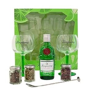 Tanqueray London Dry Gin Set | Includes Tanqueray Gin, 3 Aromatic ...