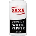 Saxa Ground White Pepper (25g) - Pack of 2 : Amazon.co.uk: Grocery