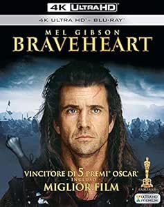 Braveheart (4K Ultra Hd + Blu-Ray): Amazon.it: Mel Gibson, Sophie ...
