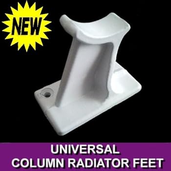 UNIVERSAL COLUMN RADIATOR SUPPORT FEET WHITE CAST IRON TRADITIONAL 2 3 ...