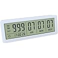 FCXJTU Digital Countdown Days Timer Clock - White Upgraded Big 999 Days Count Down Clock with ...