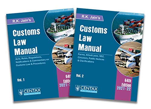 Buy R.K Jain’s Customs Law Manual (Set of 2 Vols.) – Acts, Rules ...