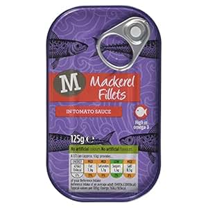 Morrisons Mackerel Fillets in Tomato Sauce, 125g: Amazon.co.uk: Prime ...