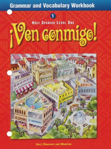 Buy Ven Conmigo Grammar and Vocabulary: Level 1 (Holt Spanish: Level 1 ...