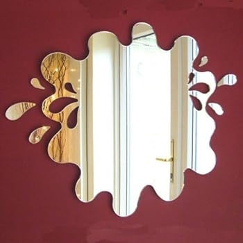Puddle Mirror with Six Splash Mirrors 45cm x 42cm: Amazon.co.uk ...