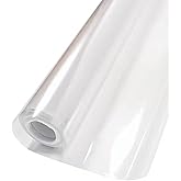 Hode Clear Sticky Back Plastic Roll, Transparent Self Adhesive Vinyl ...