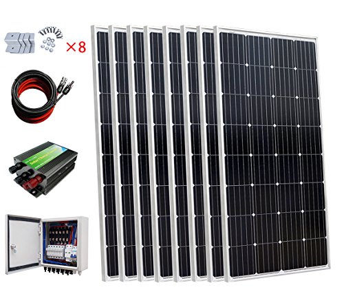 Buy 1200W Off Grid PV Solar Panel Kits: 8pcs 150W Mono Solar Panels +6 ...