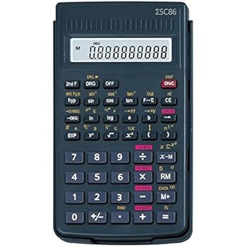 Tesco Scientific Calculator- 10 Digit Display- GCSE A/AS Level- 56 ...
