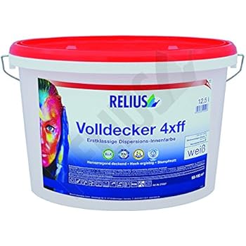 RELIUS ExtraPlus naturweiß 12,5L PROFI Innenfarbe Wandfarbe Deckenfarbe ...