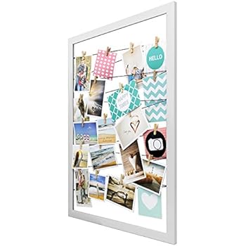 Amazon.de: Fotorahmen mit Leine, inkl. 12 Klammern, Fotocollage ...